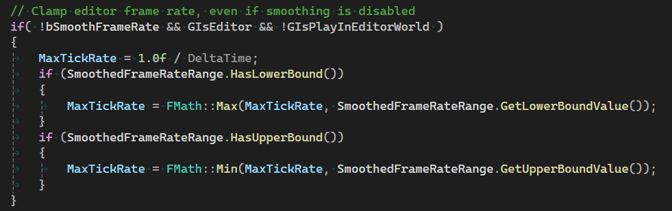 Unreal’s secret editor framerate caps – Larst Of Us