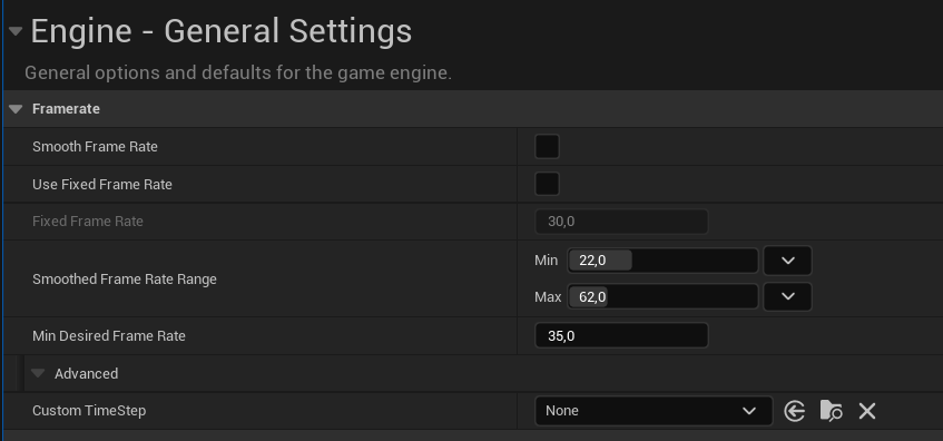 Unreal’s secret editor framerate caps – Larst Of Us